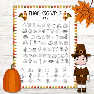 Thanksgiving I Spy, Thanksgiving Games Printable, Autumn Games ...