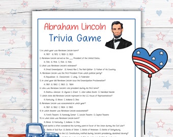 President's Day Trivia Game, US Presidents Trivia Questions, Homeschool ...