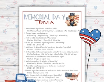 Veterans Day Trivia Game, Veterans Day Trivia Questions, Patriotic ...
