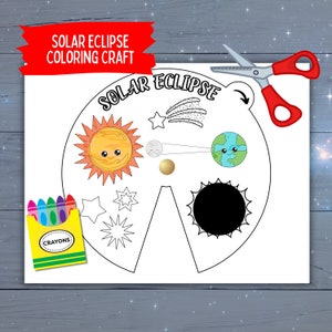 2025 Solar Eclipse Coloring Wheel, Printable September 21, 2025 Solar ...