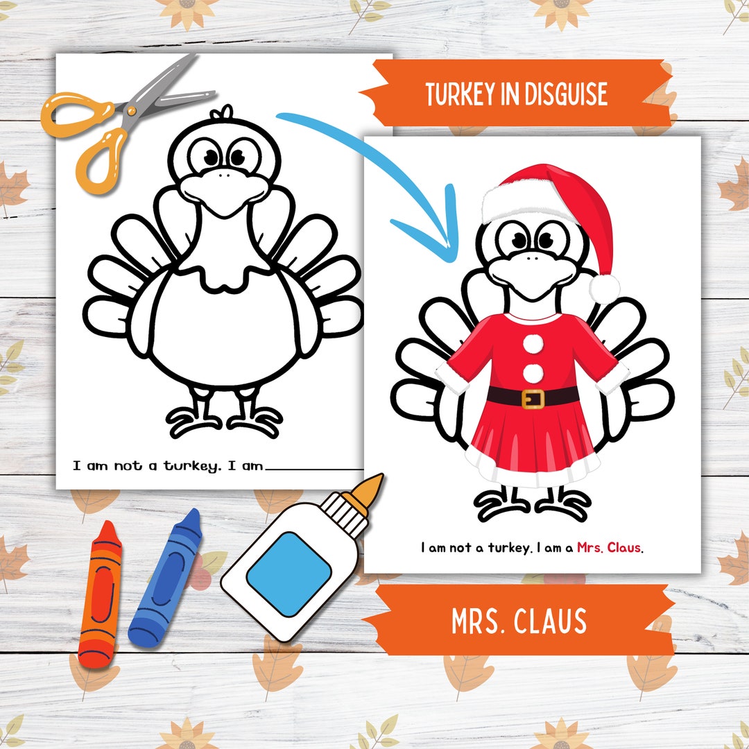 Disguise a Turkey Thanksgiving Printable Craft for Kids and Toddlers ...