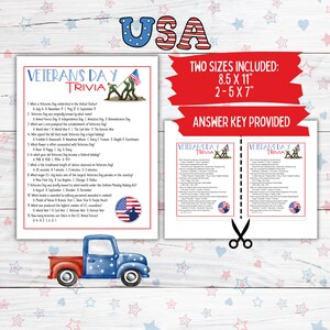 Veterans Day Trivia Game, Veterans Day Trivia Questions, Patriotic ...