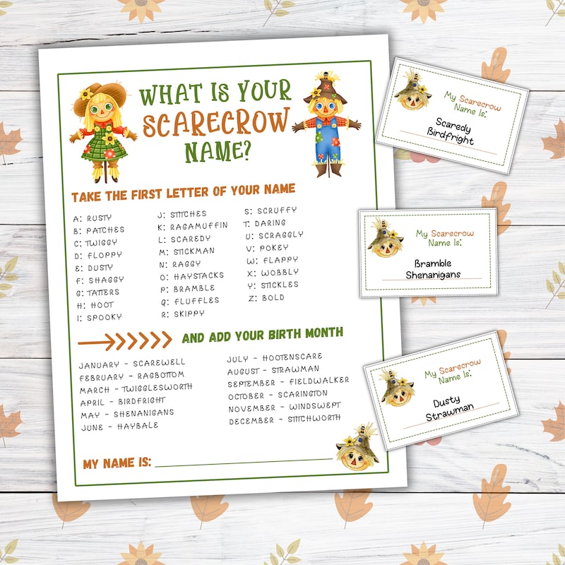 Autumn Games Printable - Etsy