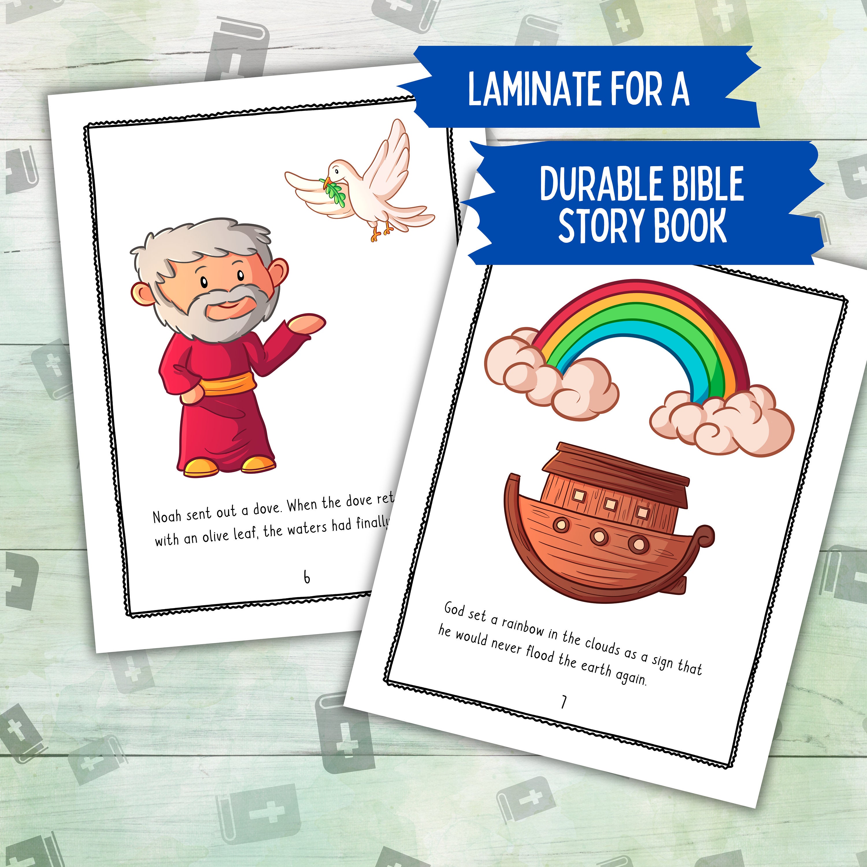 Noah's Ark Kids Bible Story Lesson, Kids Bible Heroes Coloring ...