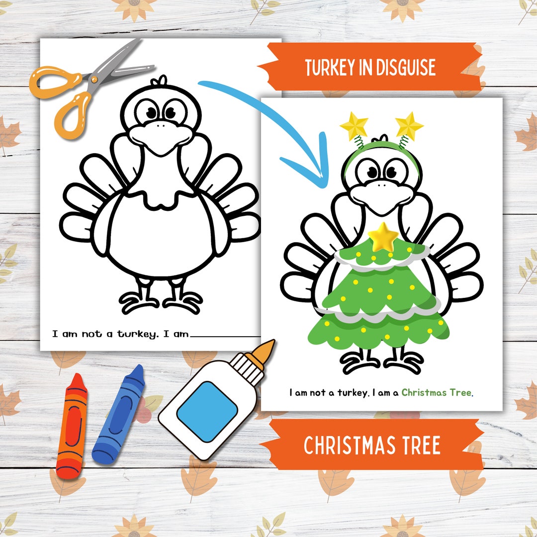Disguise a Turkey Thanksgiving Printable Craft for Kids and Toddlers ...