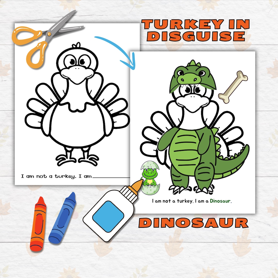 Disguise a Turkey Thanksgiving Printable Crafts for Kids and Toddlers ...