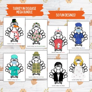 Disguise a Turkey Thanksgiving Printable Crafts for Boys and Girls ...