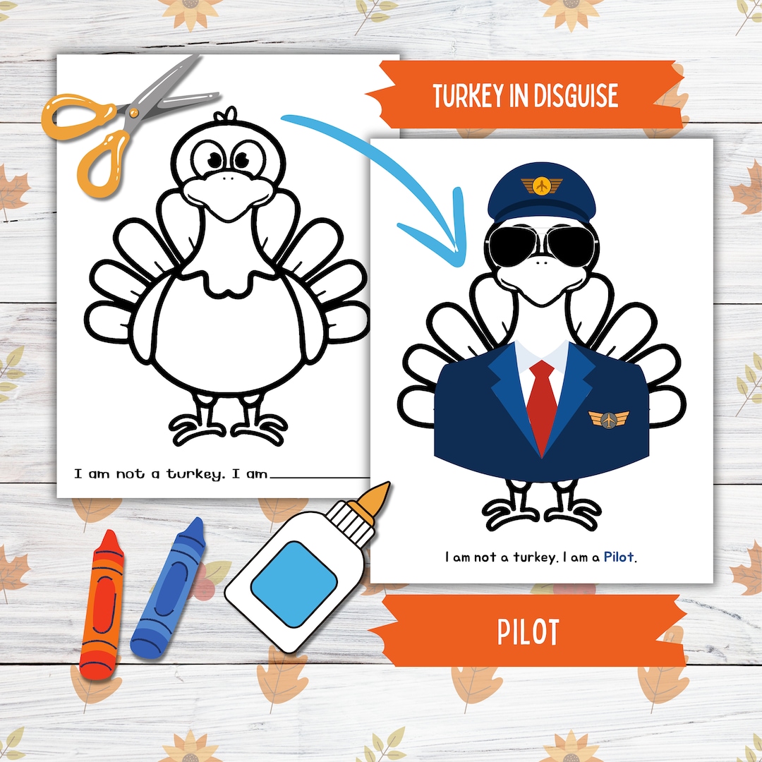Disguise a Turkey Thanksgiving Printable Crafts for Kids and Toddlers ...