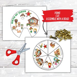 Hispanic Birth of Jesus Printable Nativity Bible Story, Baby Jesus in ...