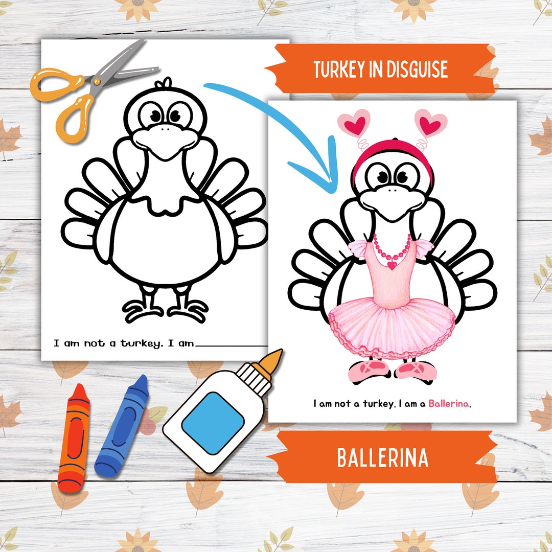 Disguise a Turkey Thanksgiving Printable Craft for Kids and Toddlers ...