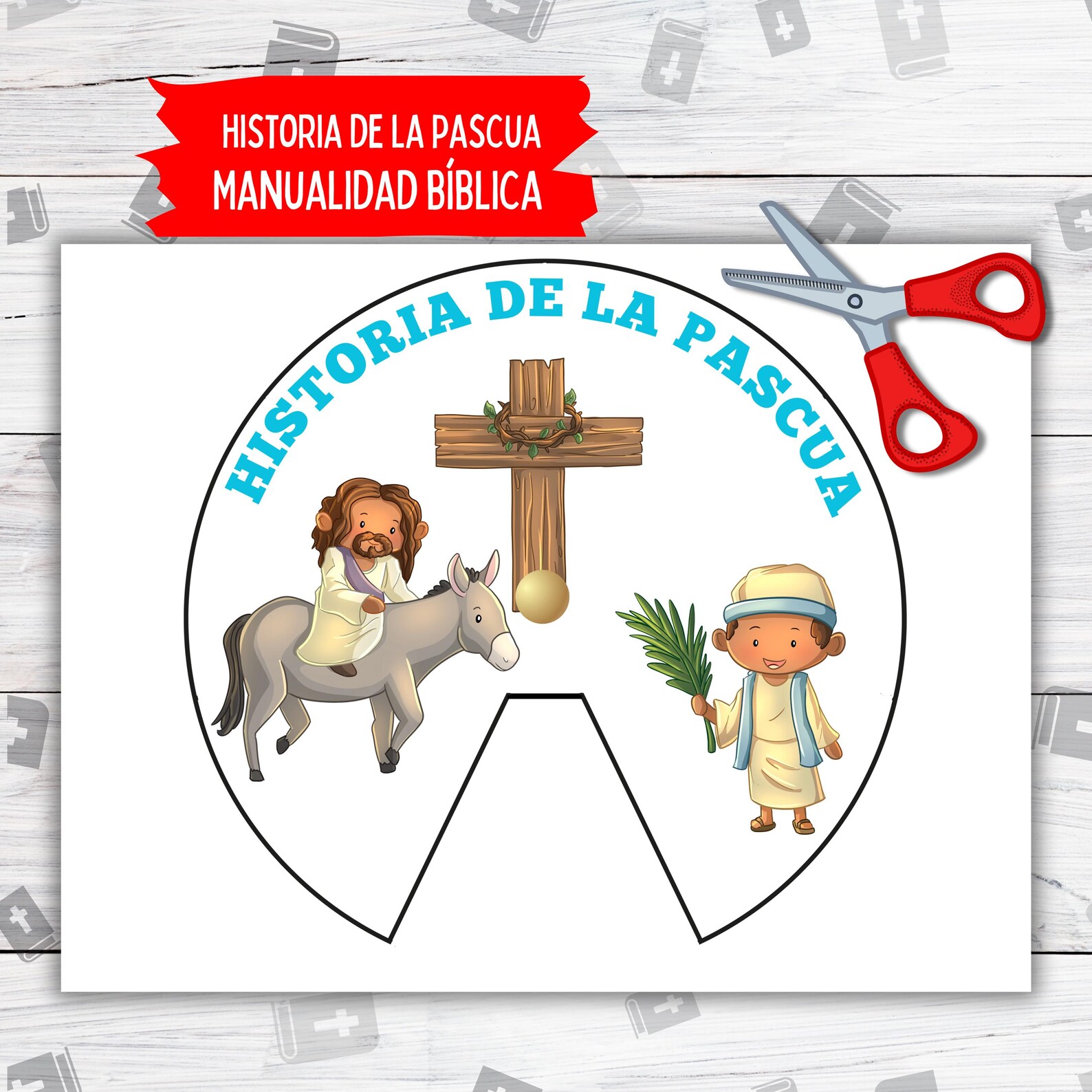 Historia De La Pascua, Spanish Easter Story Wheel, Holy Week Printable ...