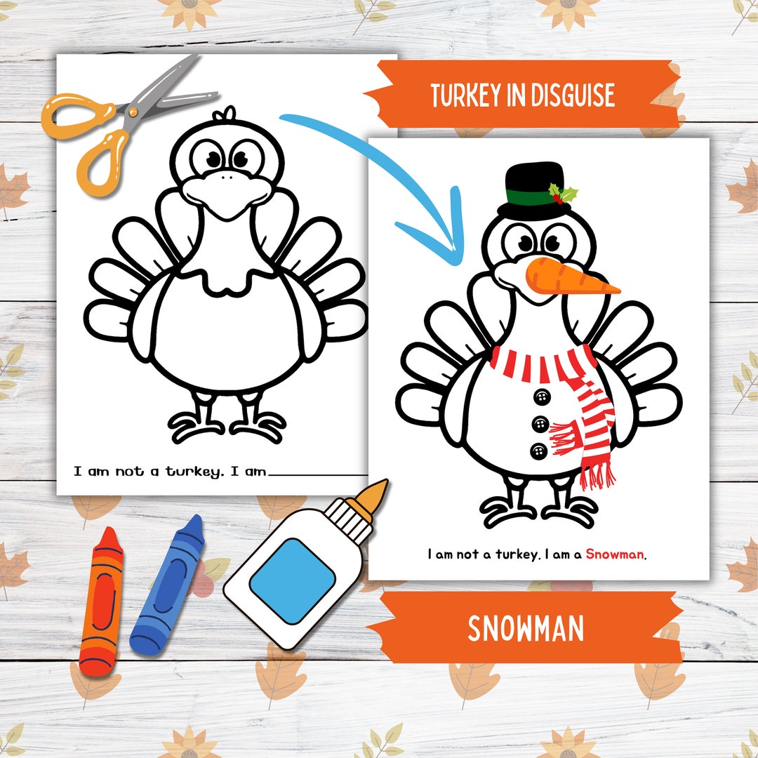 Disguise a Turkey Thanksgiving Printable Craft for Kids and Toddlers ...