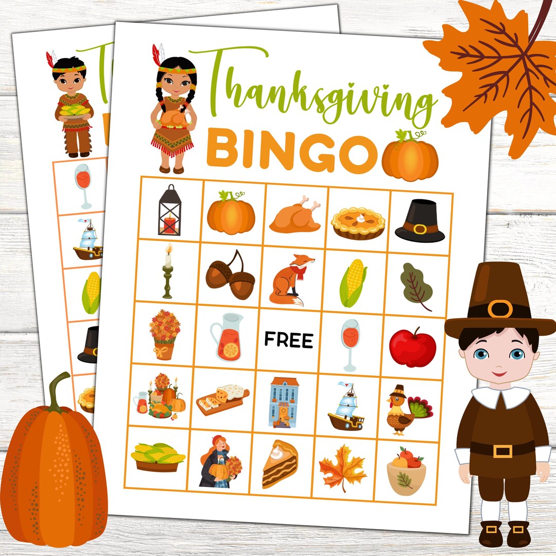 Thanksgiving Bingo, Thanksgiving Games Printable, Thanksgiving ...