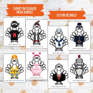 Disguise a Turkey Thanksgiving Printable Crafts for Boys and Girls ...