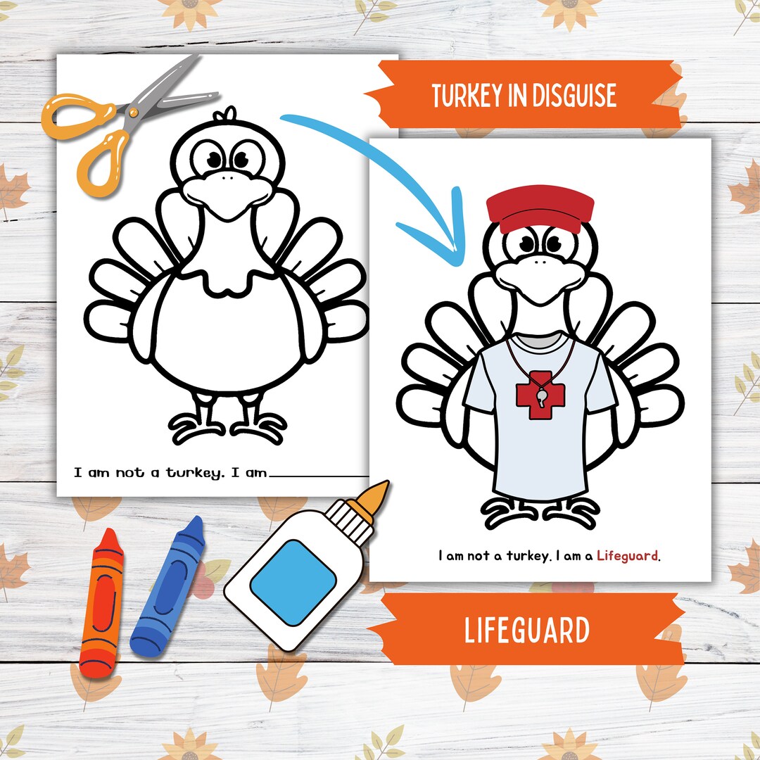 Disguise a Turkey Thanksgiving Printable Crafts for Kids and Toddlers ...