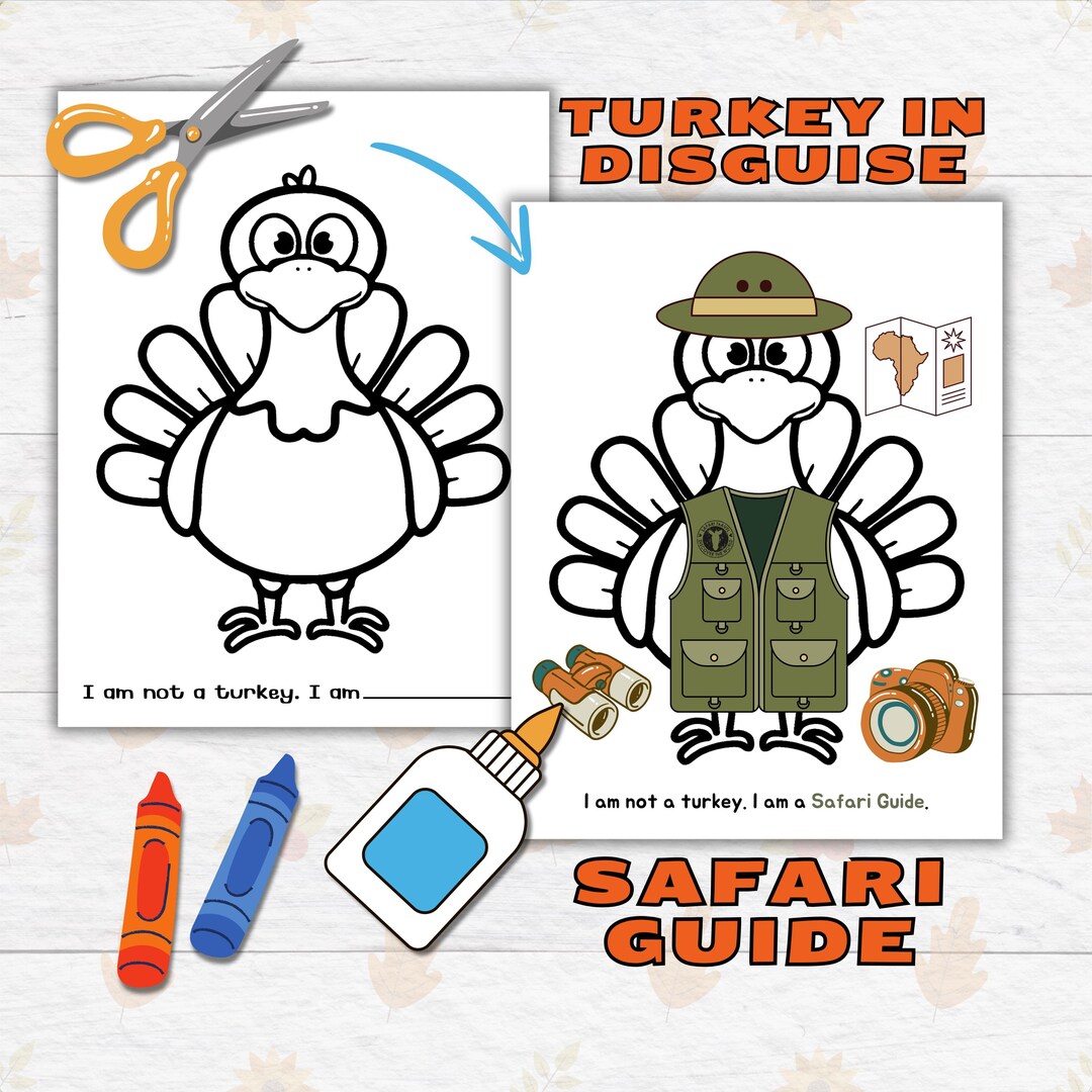 Disguise a Turkey Thanksgiving Printable Crafts for Kids and Toddlers ...