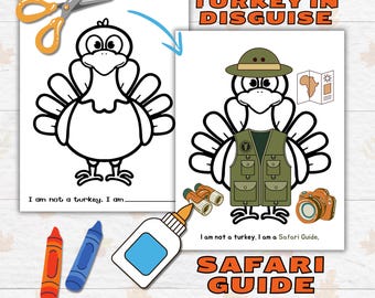 Disguise a Turkey Thanksgiving Printable Craft for Kids and Toddlers ...