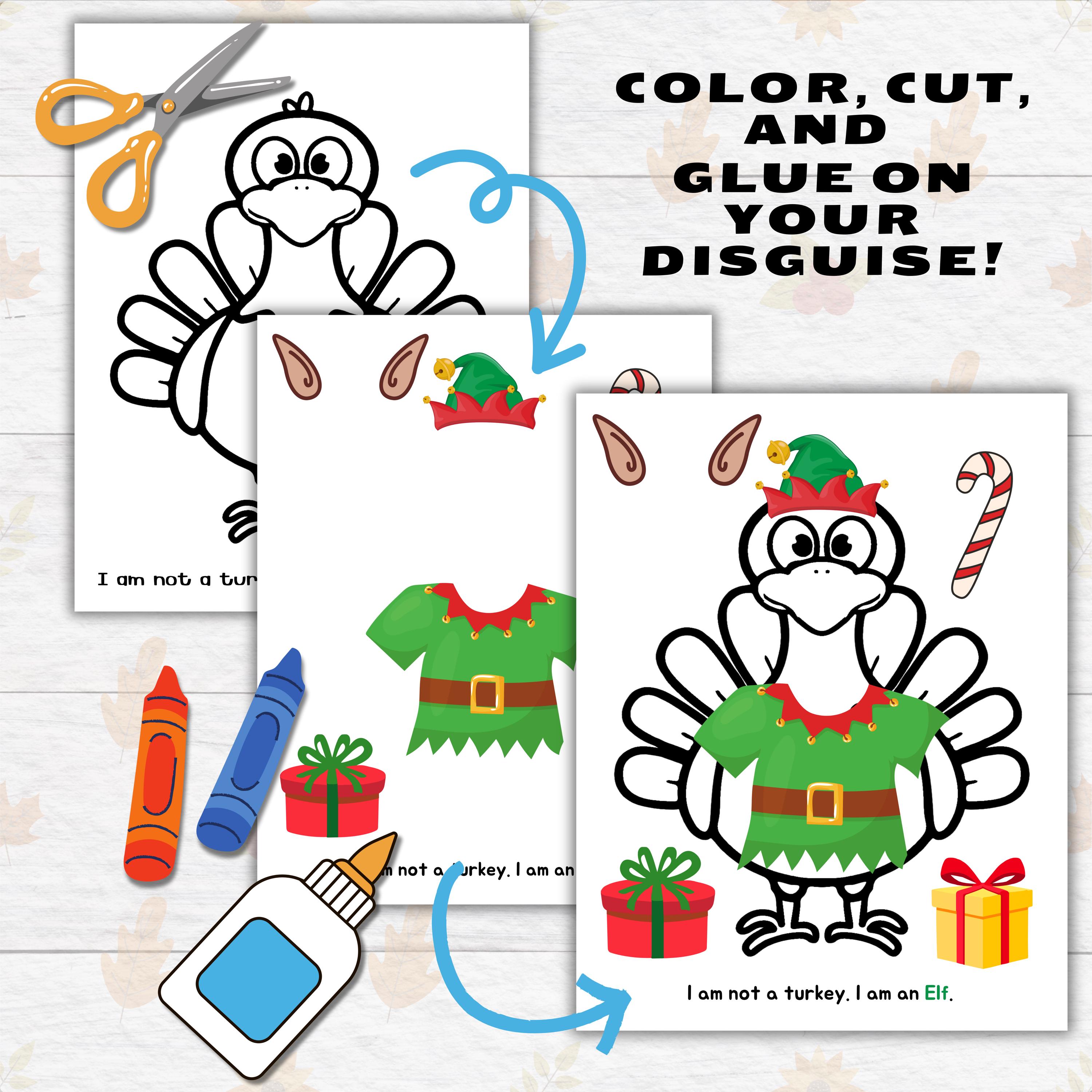 Disguise a Turkey Thanksgiving Printable Craft for Kids and Toddlers ...