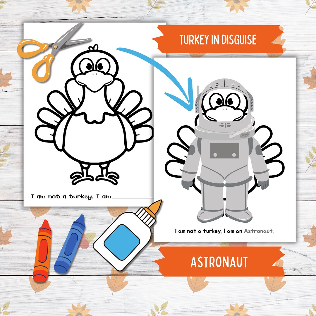 Disguise a Turkey Thanksgiving Printable Craft for Kids and Toddlers ...