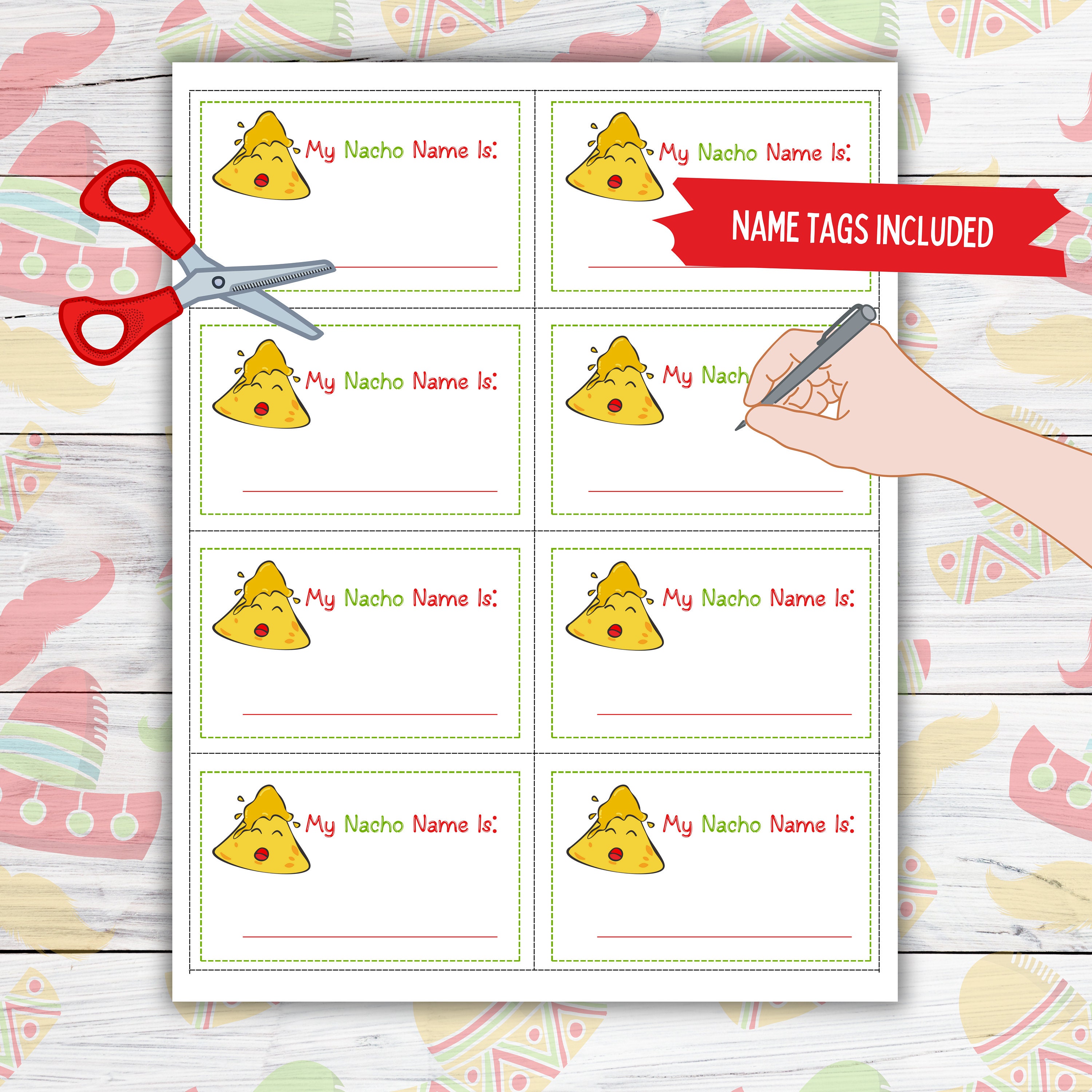 What's Your Nacho Name Game, Cinco De Mayo Weekend Party Games, Mexican ...