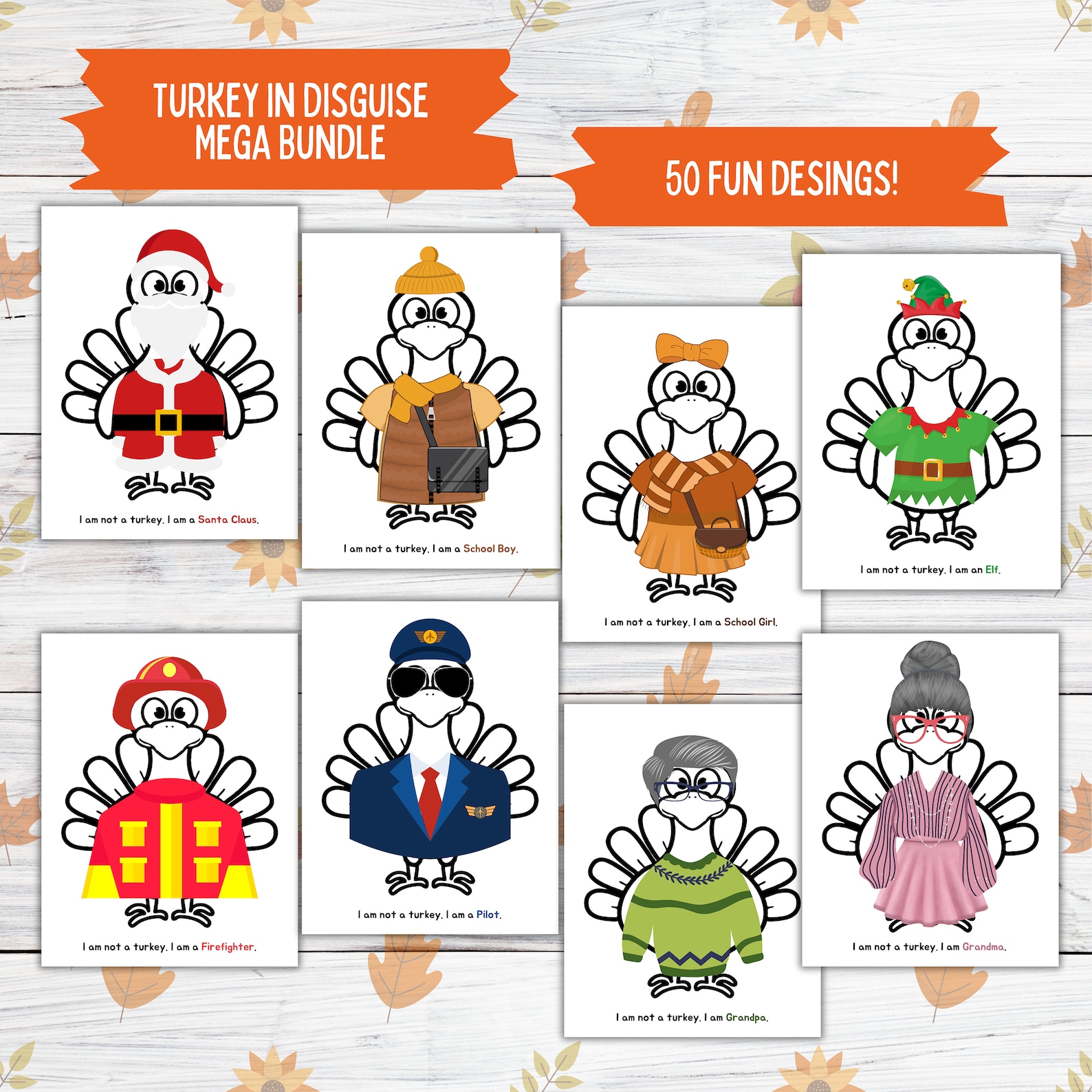 Disguise a Turkey Thanksgiving Printable Crafts for Boys and Girls ...