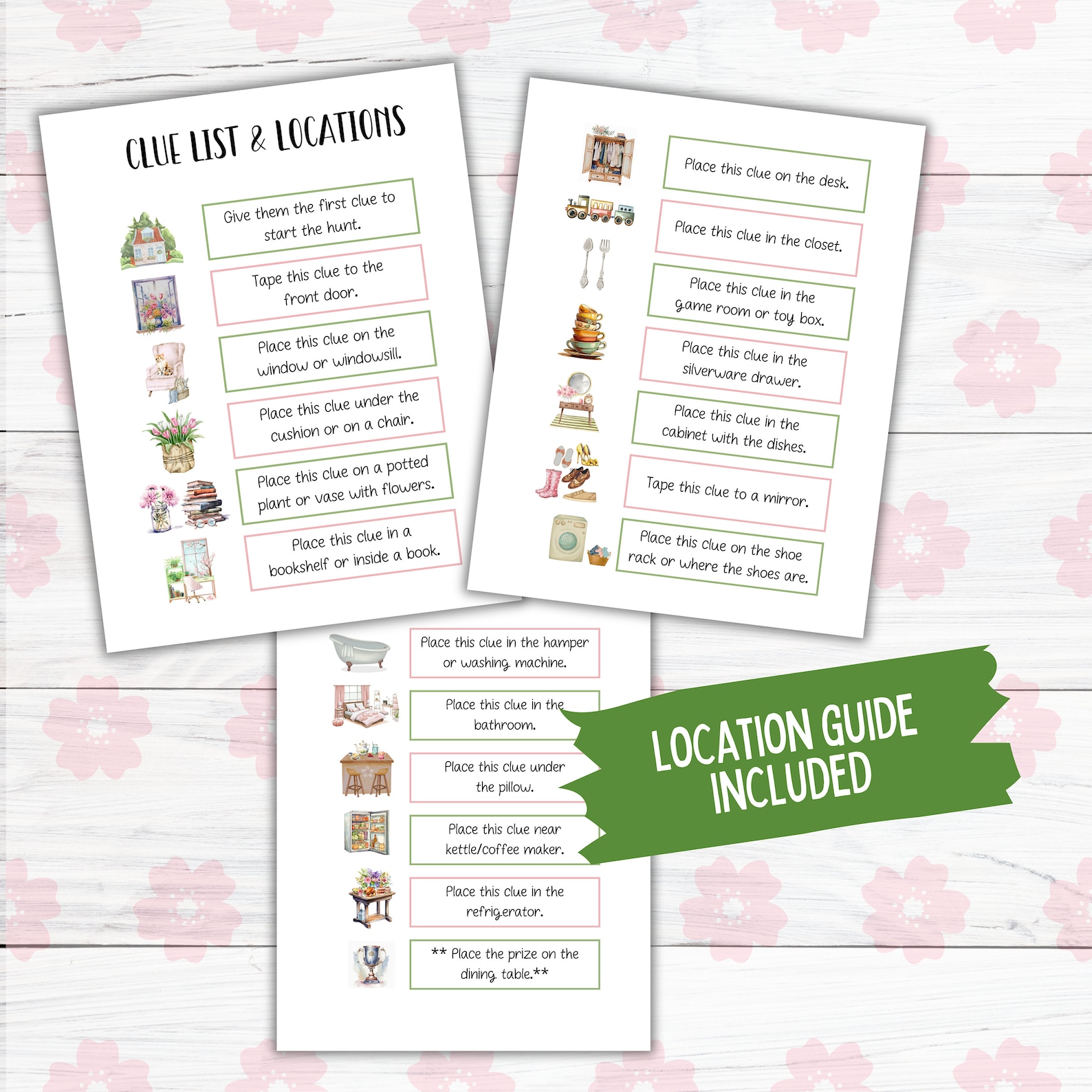 Indoor Easter Scavenger Hunt, Printable Easter Scavenger Hunt for Older ...