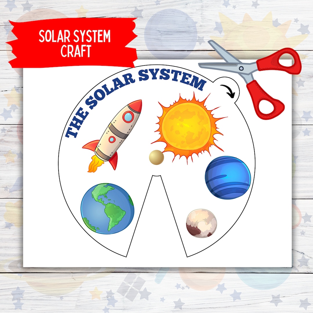 Solar System Printable Wheel Craft, Solar System Printable Toddler ...