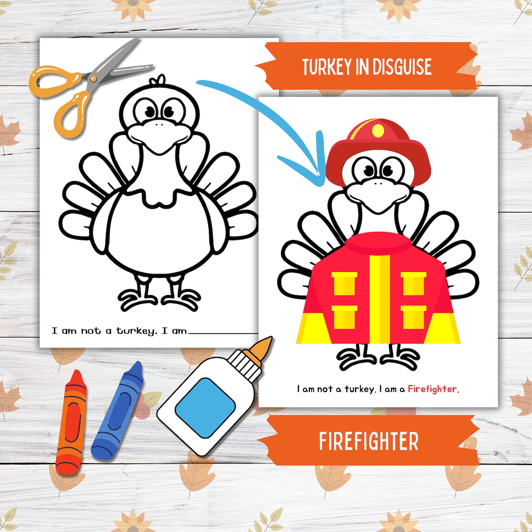 Disguise a Turkey Thanksgiving Printable Craft for Kids and Toddlers ...