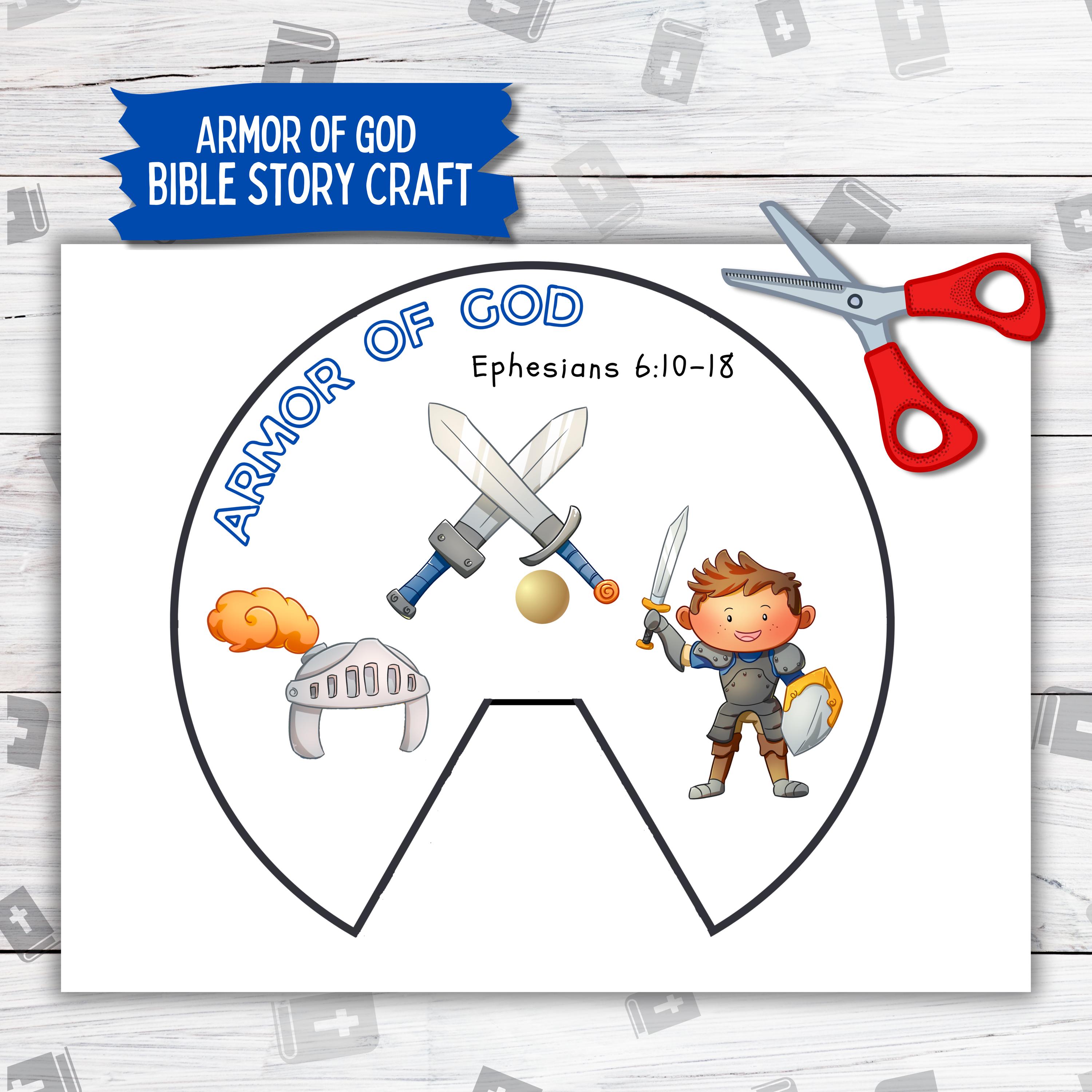 Armor of God Bible Spinner Wheel Craft, Armor of God Printable Page ...