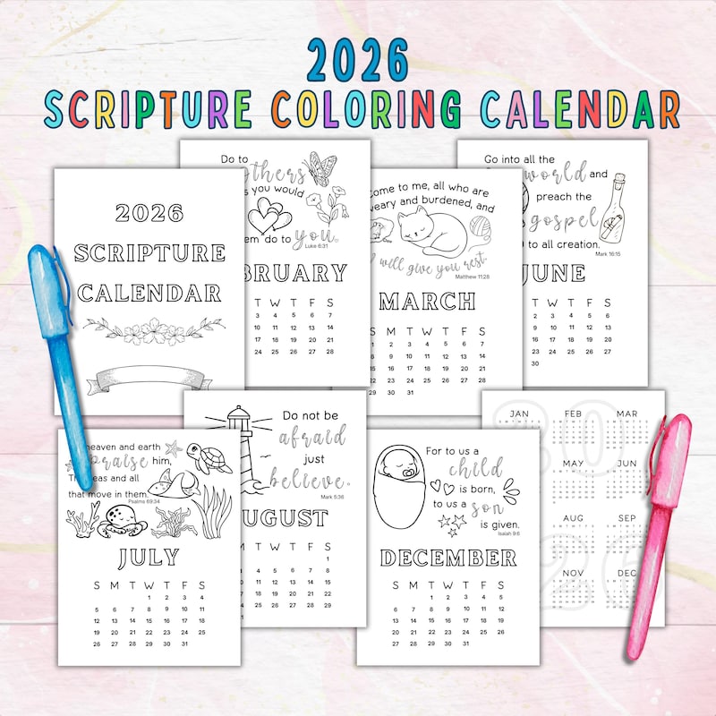 Bible Desktop Calendar - Etsy