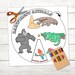 Rainforest Animals Coloring Wheel, Realistic Animal Coloring Pages ...