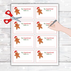 What's Your Gingerbread Name Game, Christmas Party Game for Group ...