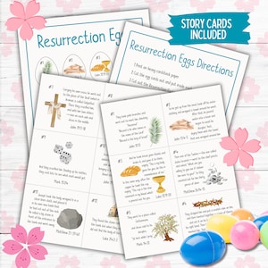 Resurrection Eggs Easter Hunt, the Easter Story Holy Week Printable ...