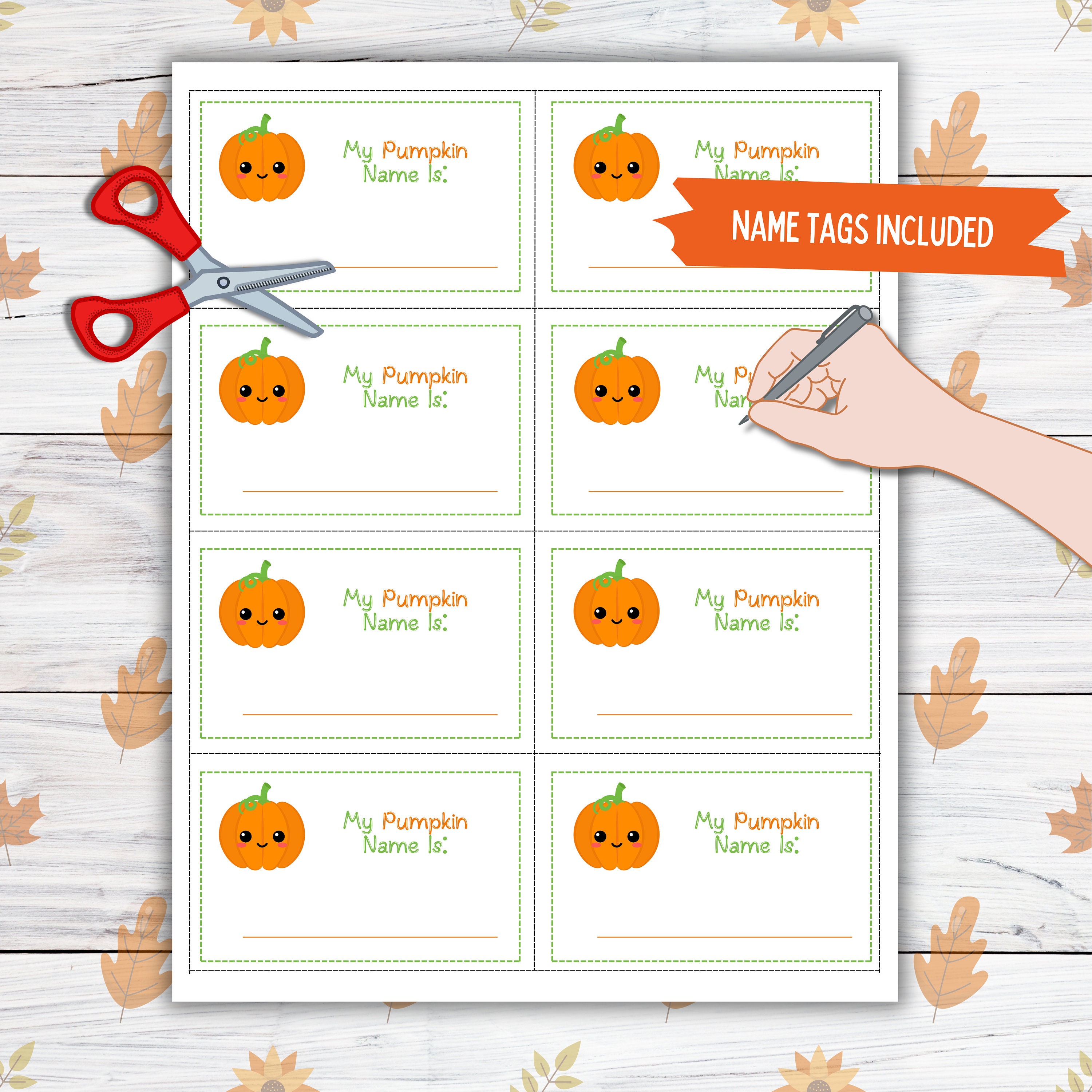 What is Your Pumpkin Name Game, Thanksgiving Fall Printable Games ...