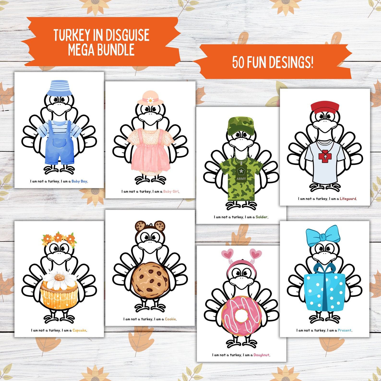 Disguise a Turkey Thanksgiving Printable Crafts for Boys and Girls ...