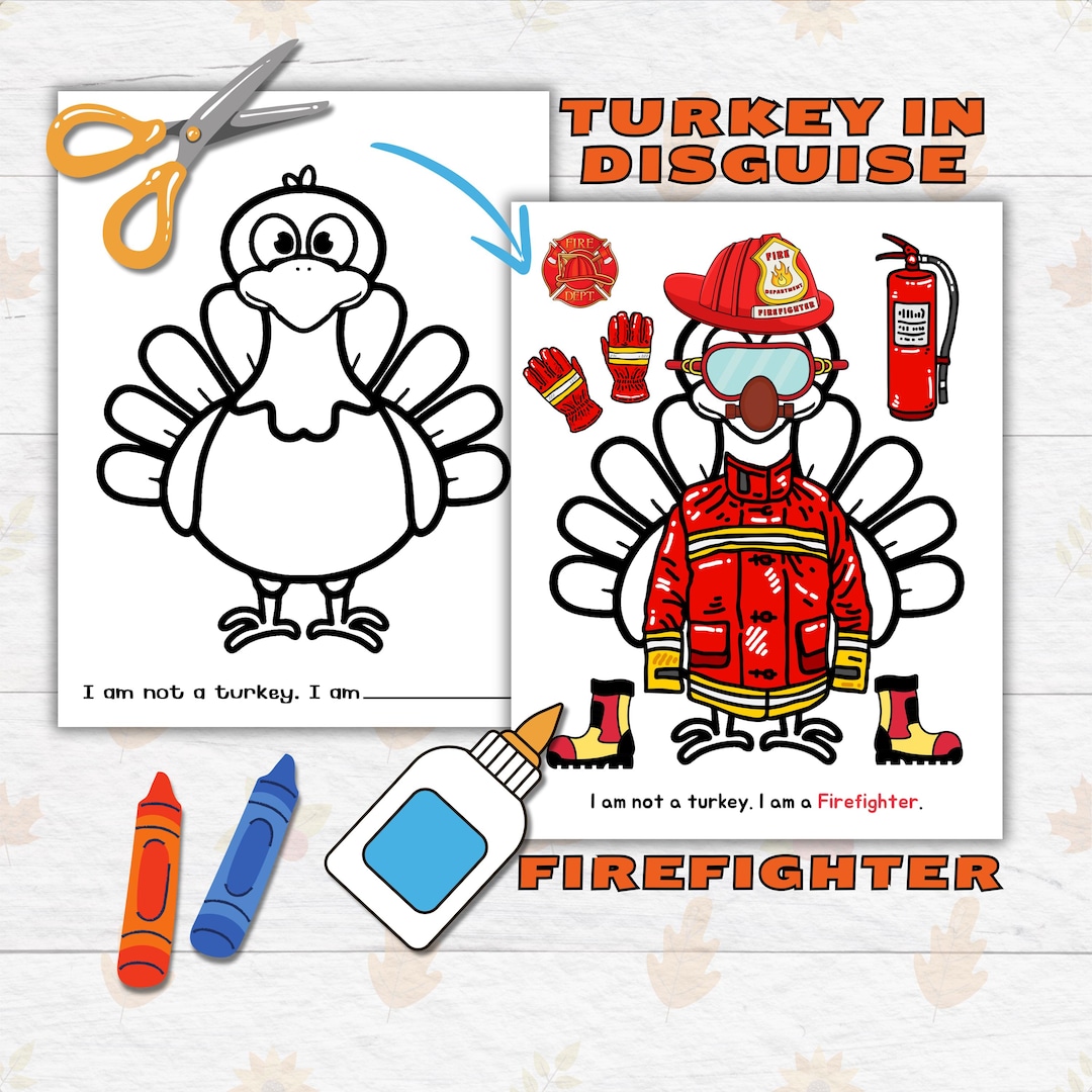 Disguise a Turkey Thanksgiving Printable Craft for Kids and Toddlers ...