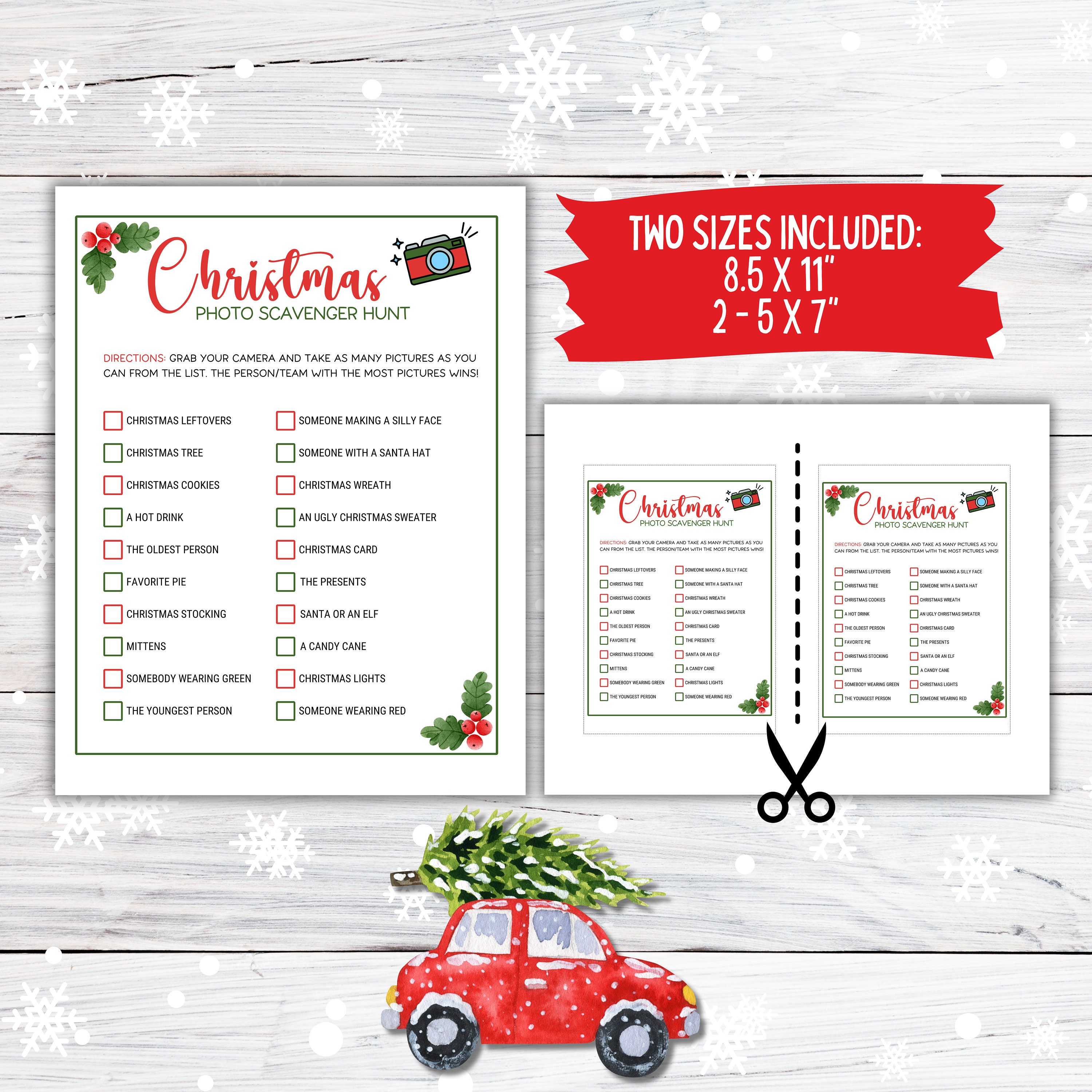 Christmas Photo Scavenger Hunt, Christmas Photo Scavenger Hunt for ...