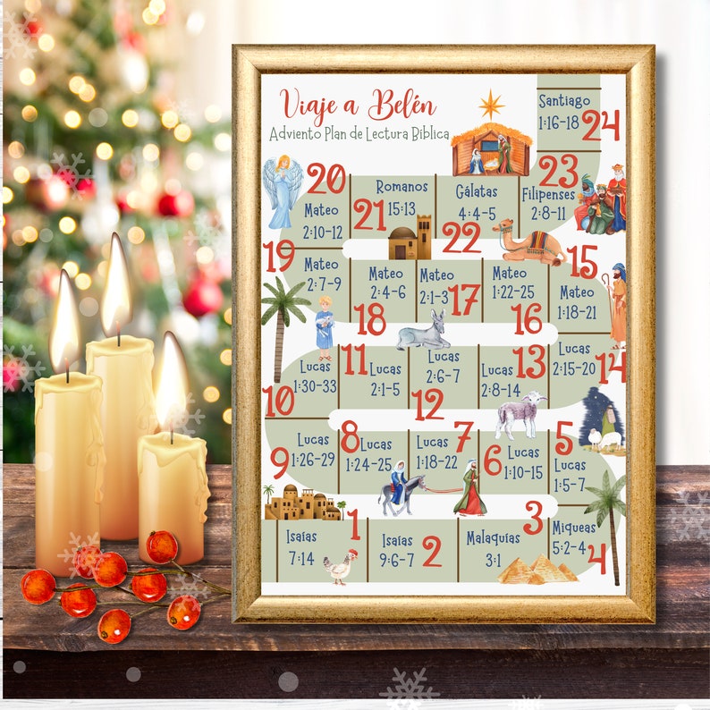 Calendario De Adviento Natividad, Spanish Nativity Advent Calendar for ...