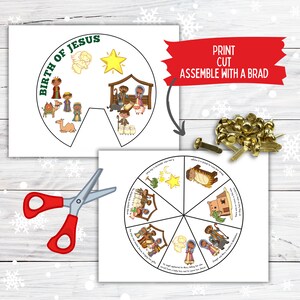 Birth of Jesus Printable Nativity, Christmas Nativity Bible Story ...