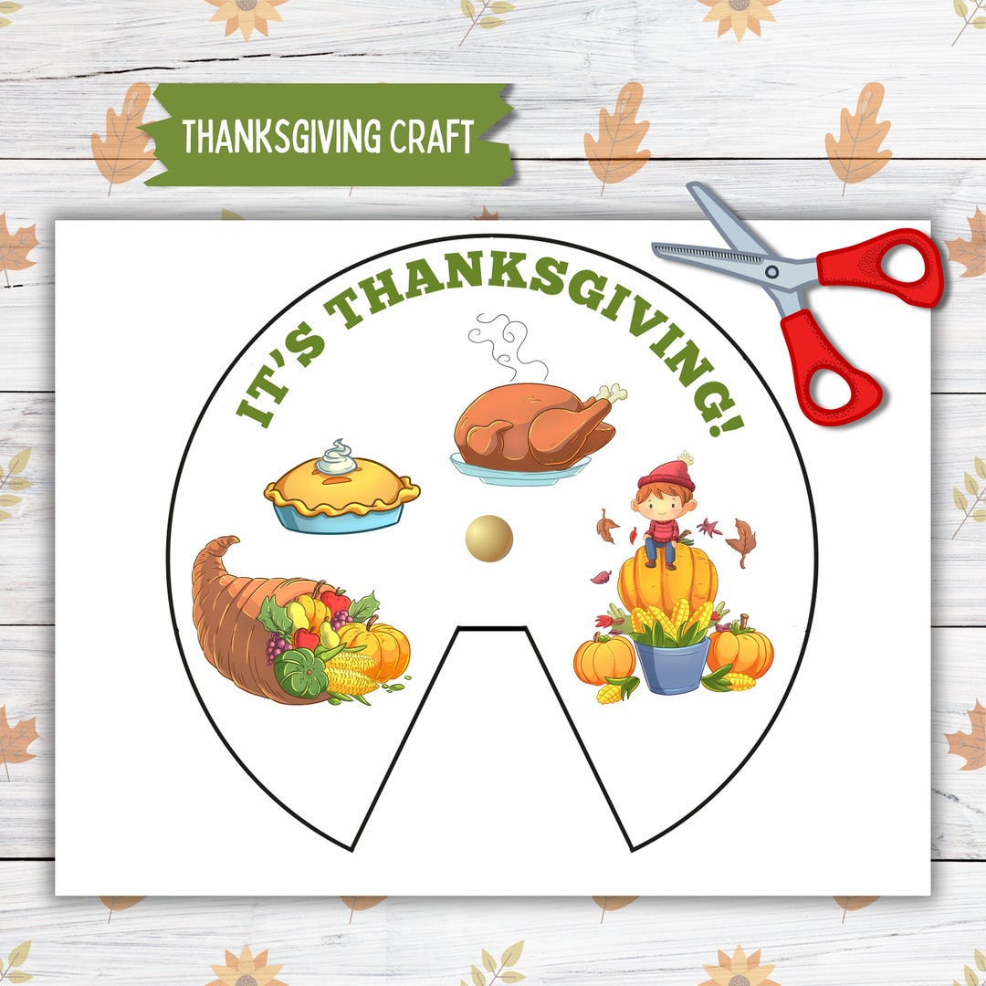 Thanksgiving Craft for Kids and Toddlers, Printable Thanksgiving ...