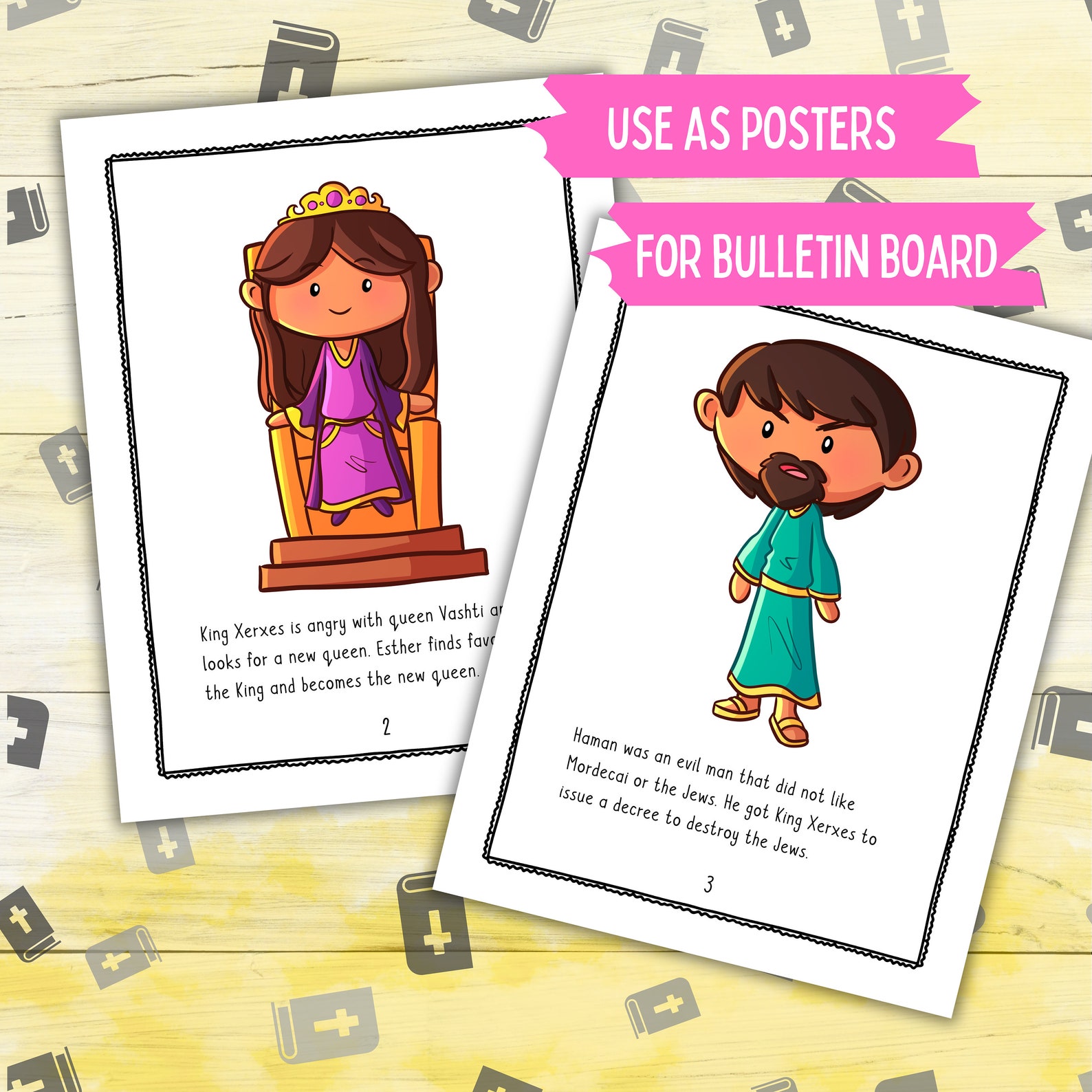 Queen Esther Kids Bible Story Lesson, Kids Esther Activity Coloring ...