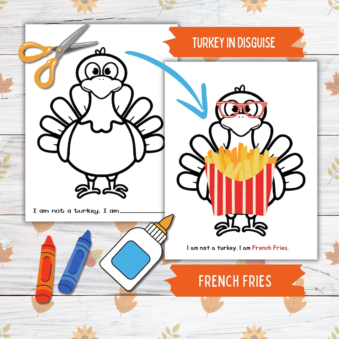 Disguise a Turkey Thanksgiving Printable Craft for Kids and Toddlers ...