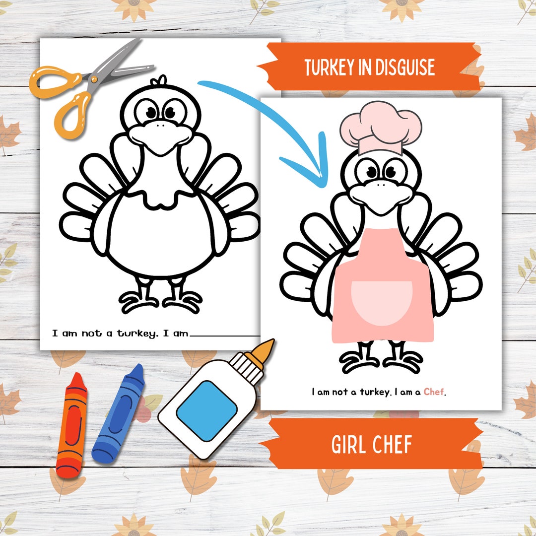 Disguise a Turkey Thanksgiving Printable Craft for Kids and Toddlers ...