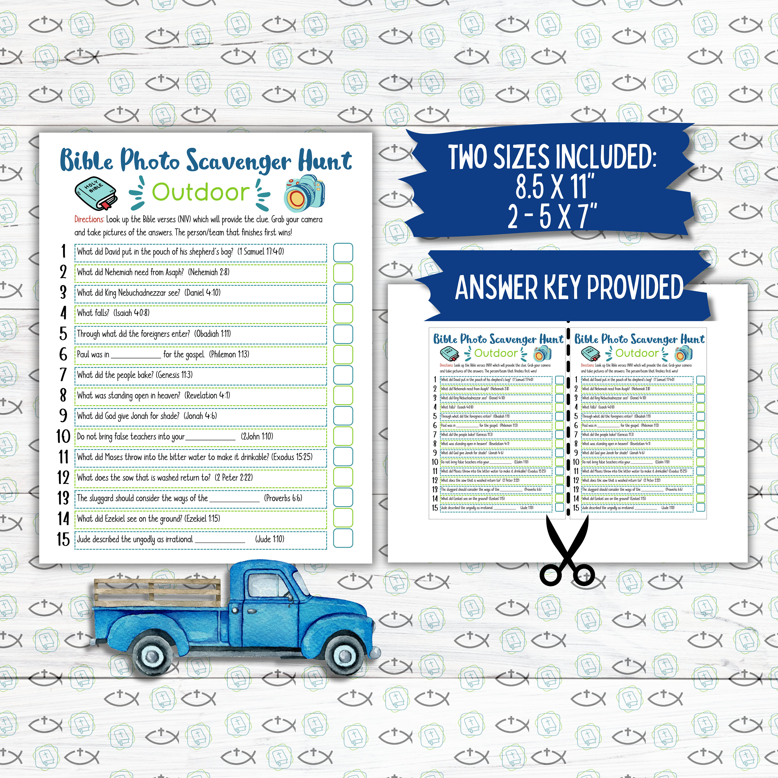 Bible Outdoor Photo Scavenger Hunt, Scripture Scavenger Hunt, Phone ...