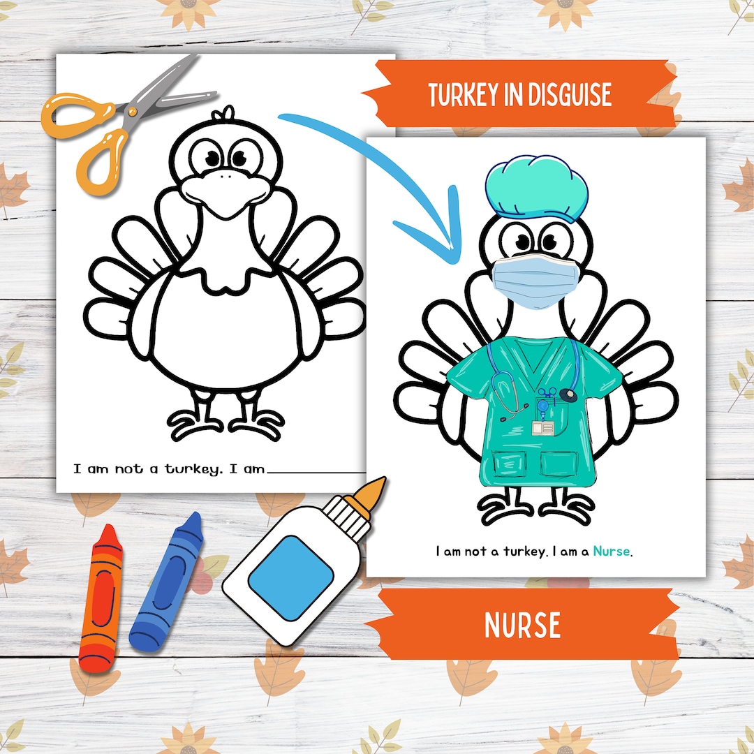 Disguise a Turkey Thanksgiving Printable Craft for Kids and Toddlers ...