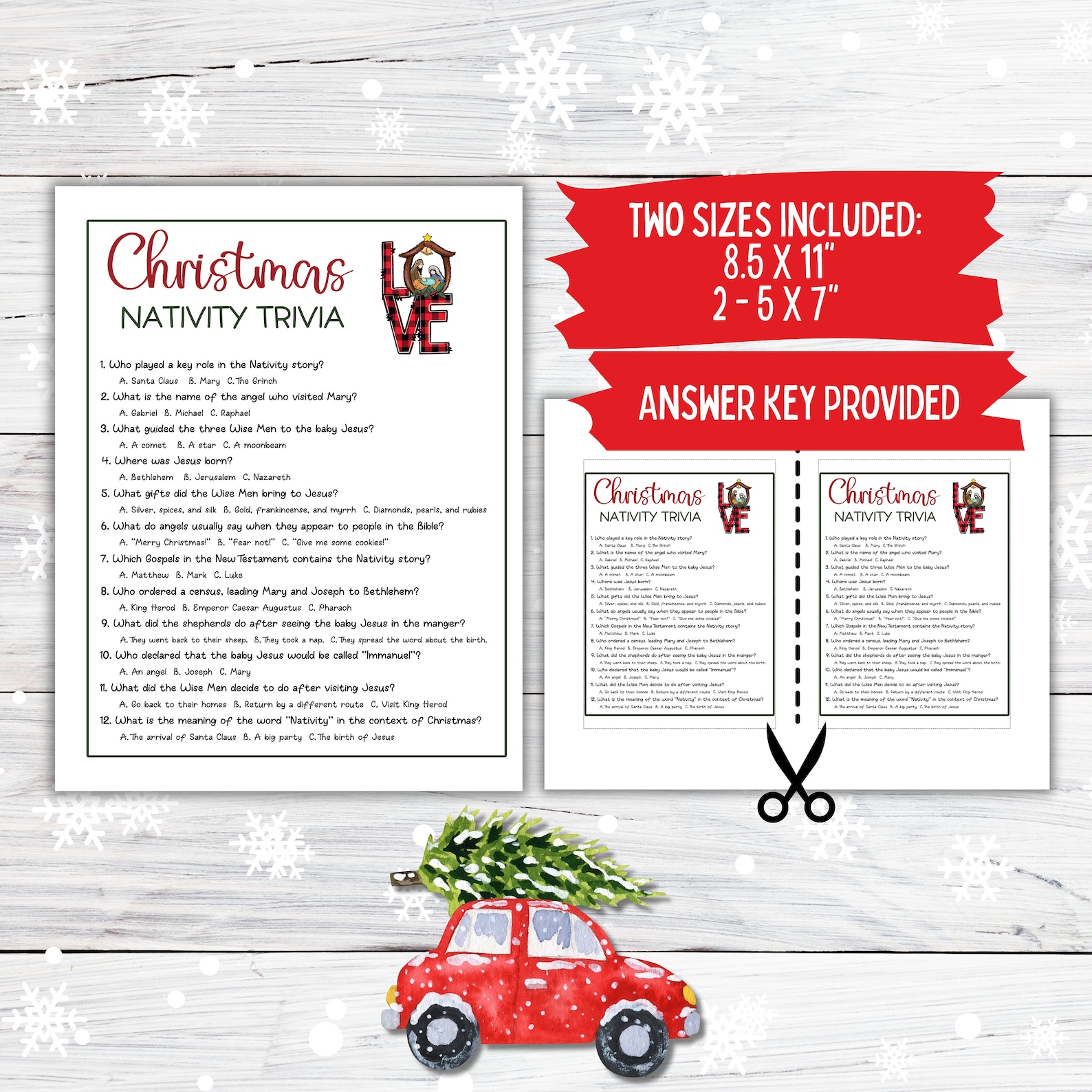 Christian Christmas Trivia Printable Game, Christmas Bible Trivia ...