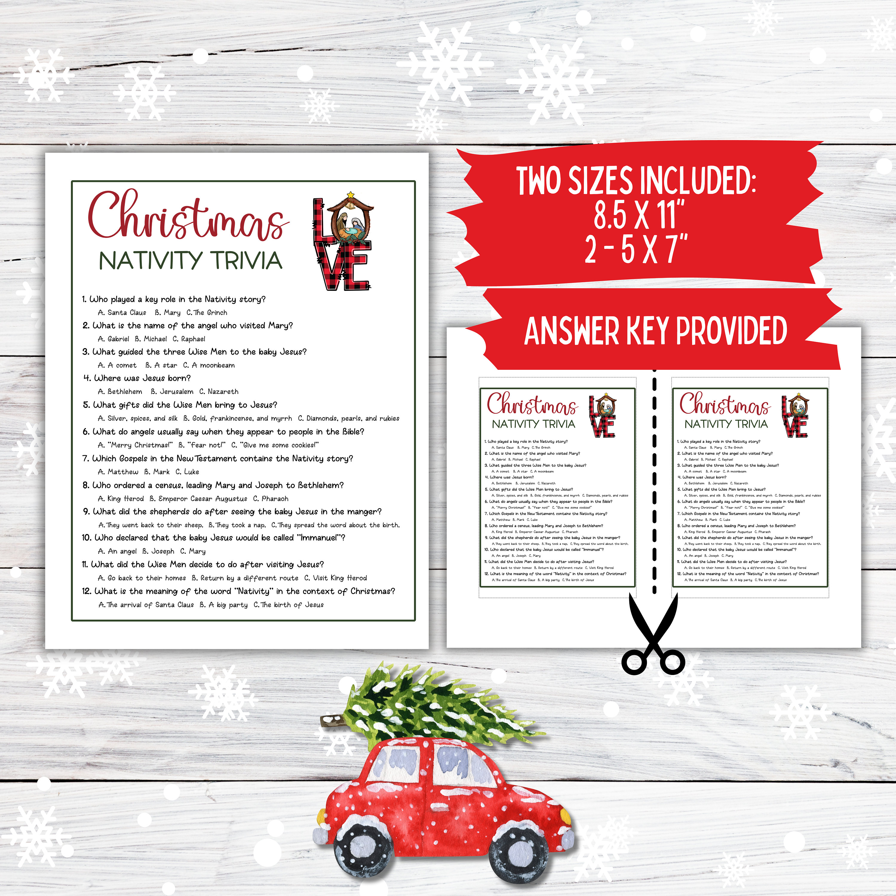 Christian Christmas Trivia Printable Game, Christmas Bible Trivia ...