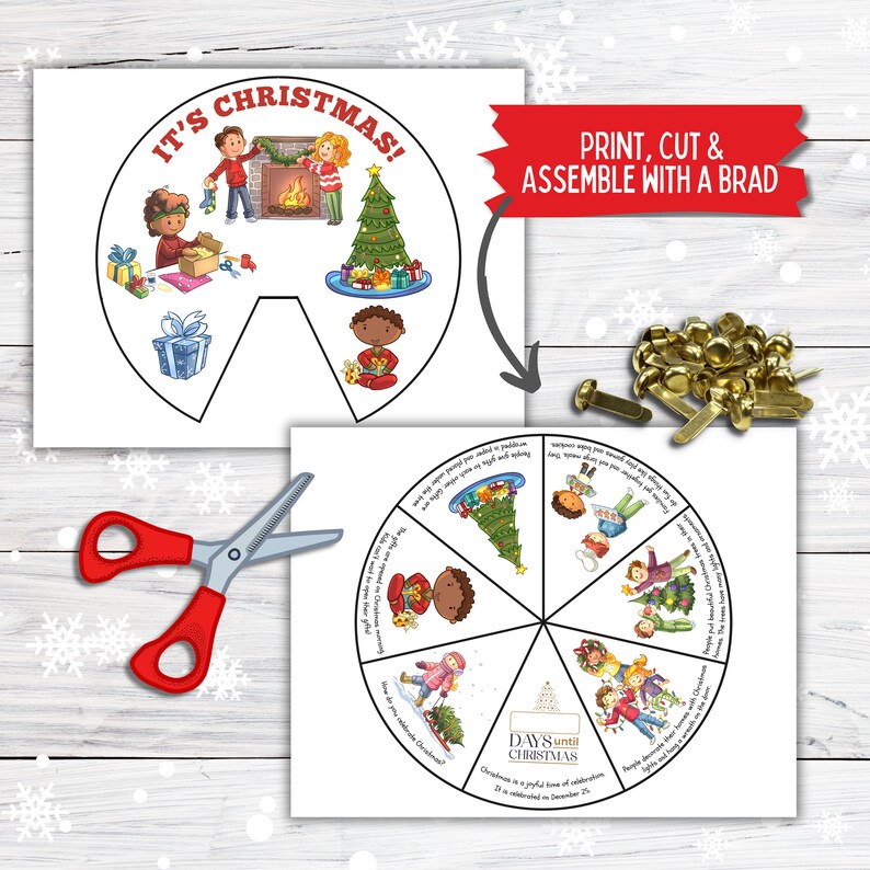 Christmas Craft for Kids and Toddlers, Printable Christmas Craft Ideas ...