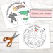 Rainforest Animals Coloring Wheel, Realistic Animal Coloring Pages ...