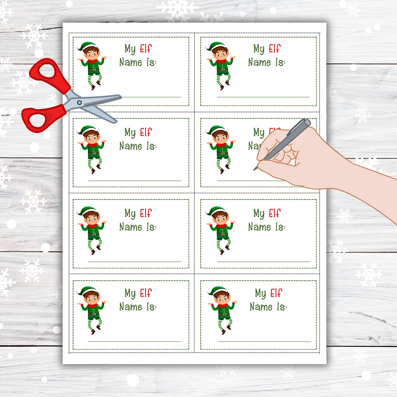 What's Your Elf Name Game, Christmas Party Game for Group, Holiday ...